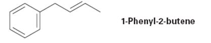 What product would you expect from the reaction of 1-phenyl-2-butene ...