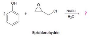 In the formation of the prepolymer used to make epoxy resins, a ...