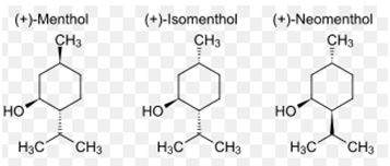 There are four cis-trans isomers of menthol (Problem 4-45), including ...