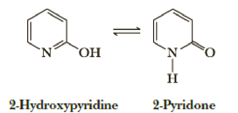 The compound 2-hydroxypyridine, a derivative of pyridine, is in ...