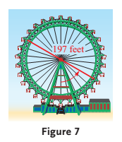 Velocity of a Ferris Wheel Figure 7 is a model of the Ferris wheel ...