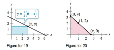 Maximum Area A rectangle is bounded by the x- and y -axes and the graph ...