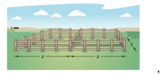 Maximum Area A rancher has 400 feet of fencing with which to enclose ...