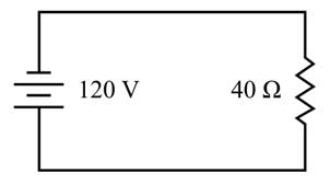 Ohm’s law states that current (in A) equals voltage (in V) divided by ...